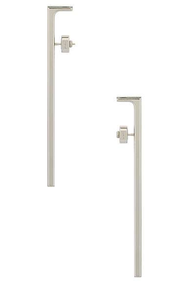 Khaite Empire Long Earrings - Silver