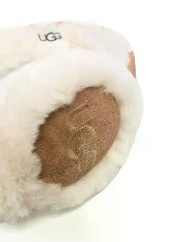UGG Embroidered Shearling Ear Muffs