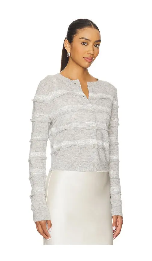 LoveShackFancy Claralise Cardigan With Ribbon Detailing