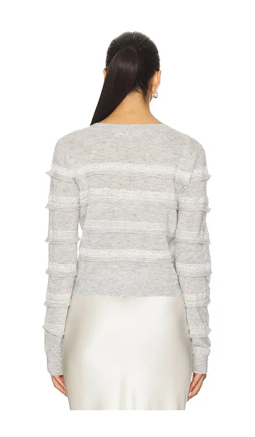 LoveShackFancy Claralise Cardigan With Ribbon Detailing