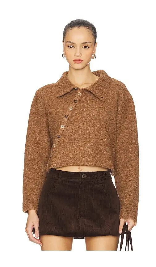 ZEMETA Button Way Knit Cardigan