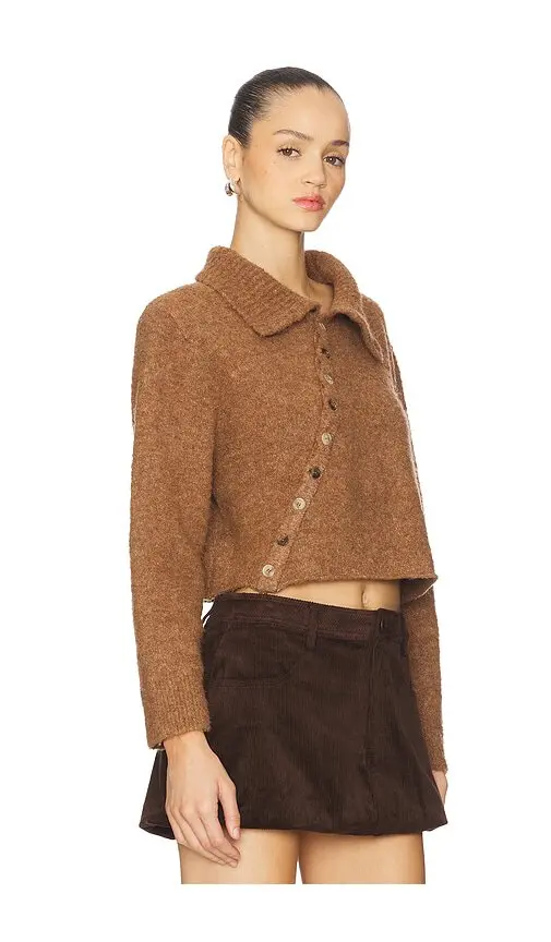 ZEMETA Button Way Knit Cardigan
