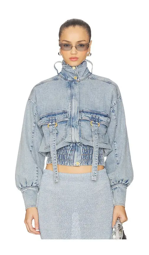 ASTA RESORT Diana Denim Parker Jacket - Blue