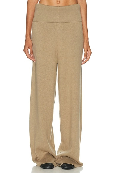 AYA MUSE Fold Over Seam Pant - Acorn