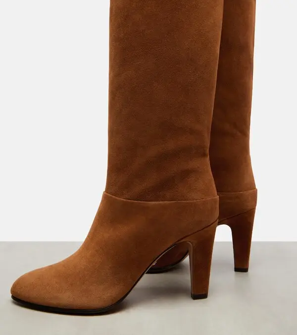 Chloé Eve 85 Suede Over-the-knee Boots - Brown