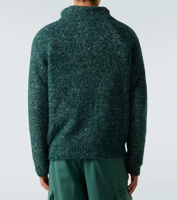 ERL Alpaca, Wool, And Cotton-blend Knit Sweater