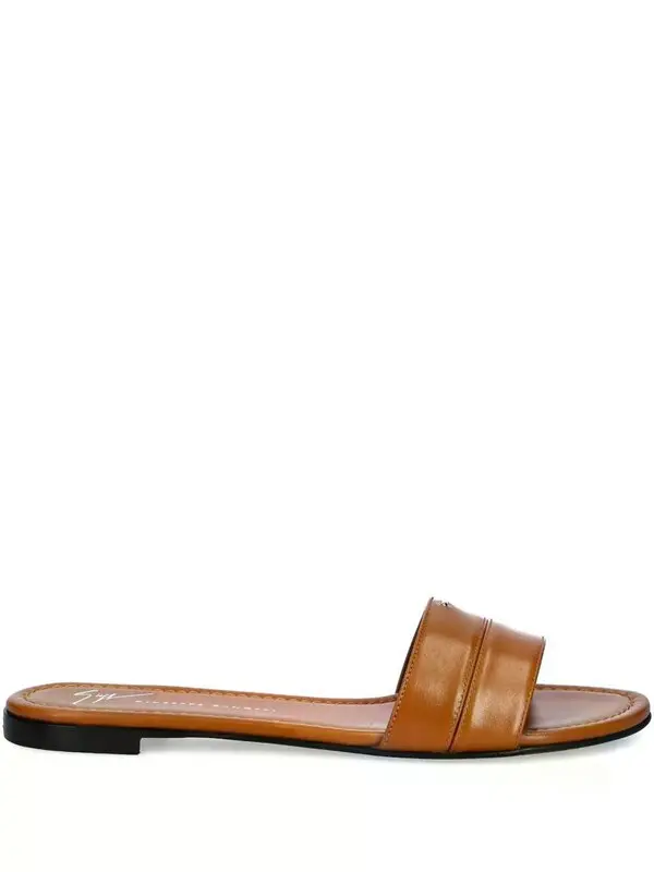 GIUSEPPE ZANOTTI Clothie Flat Sandals - Brown
