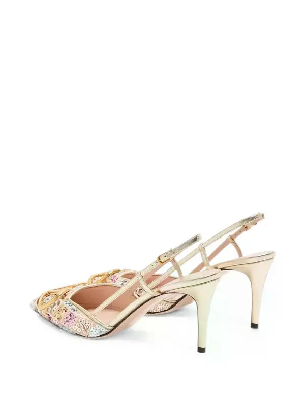 Valentino Garavani Embellished Slingback Pumps