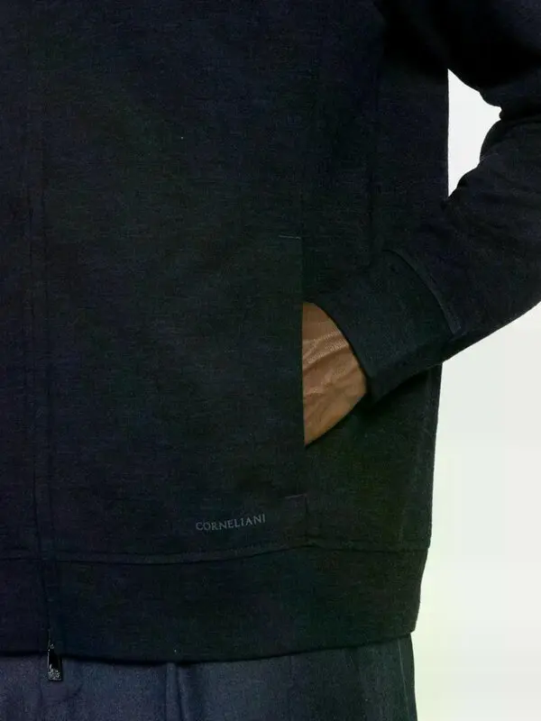 Corneliani Zip-front Knitted Cardigan