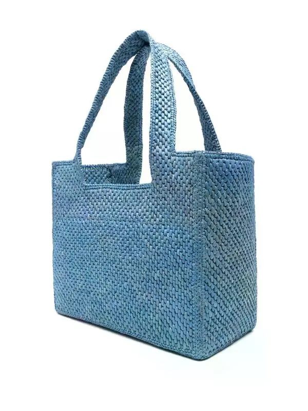 Loewe Medium Font Tote Bag - Blue