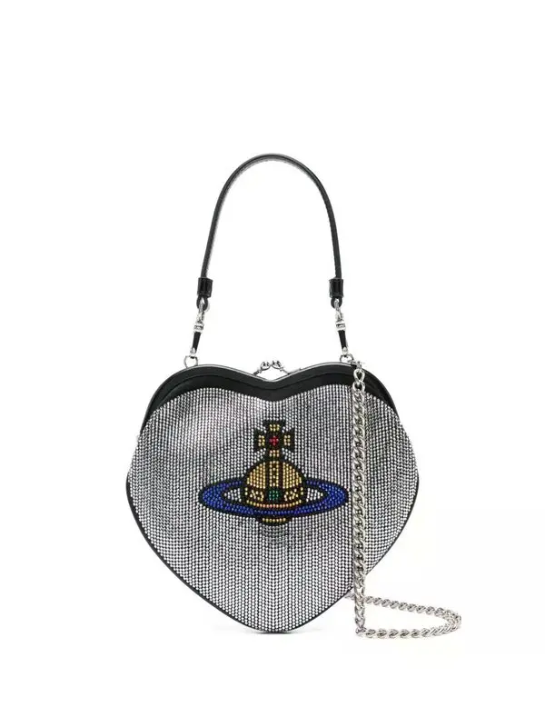 VIVIENNE WESTWOOD Heart-shaped Clutch - Silver