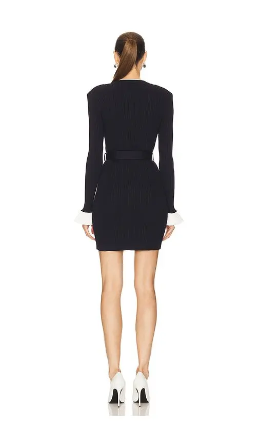 SELF-PORTRAIT Viscose Knit Mini Dress