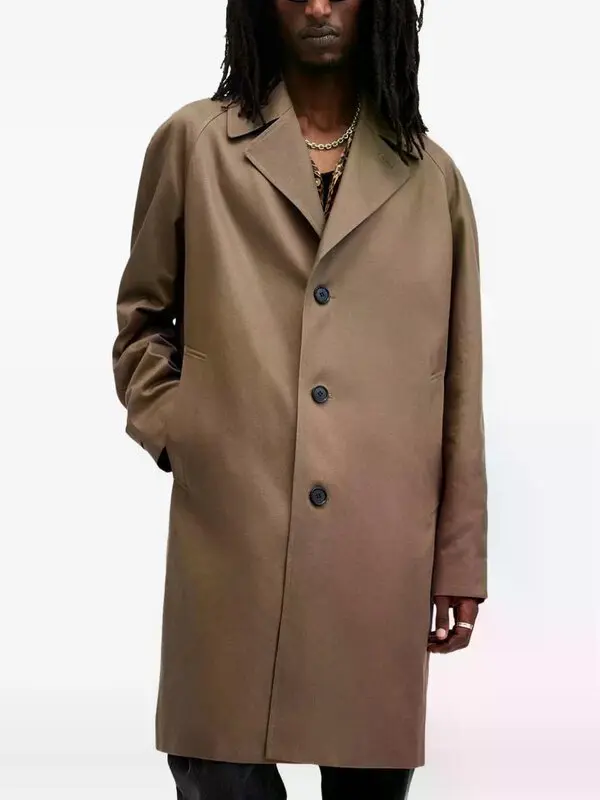 ALLSAINTS Montell Mac Button-fastening Coat