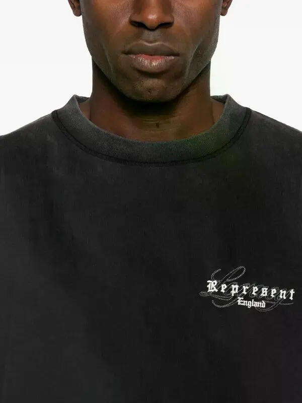 REPRESENT Embroidered-logo T-shirt