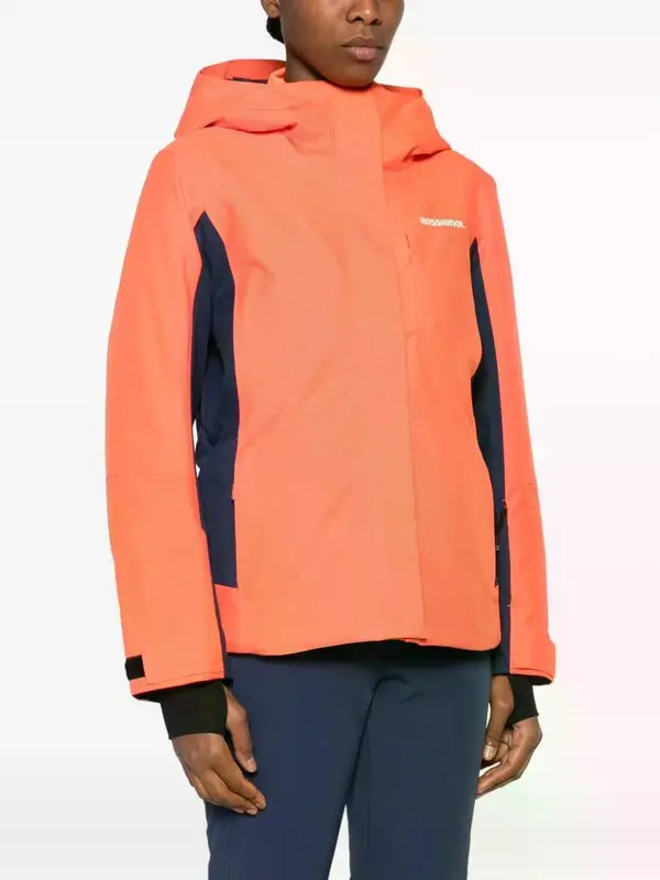 Rossignol Velica Puffer Jacket With Hood And Panel Detail