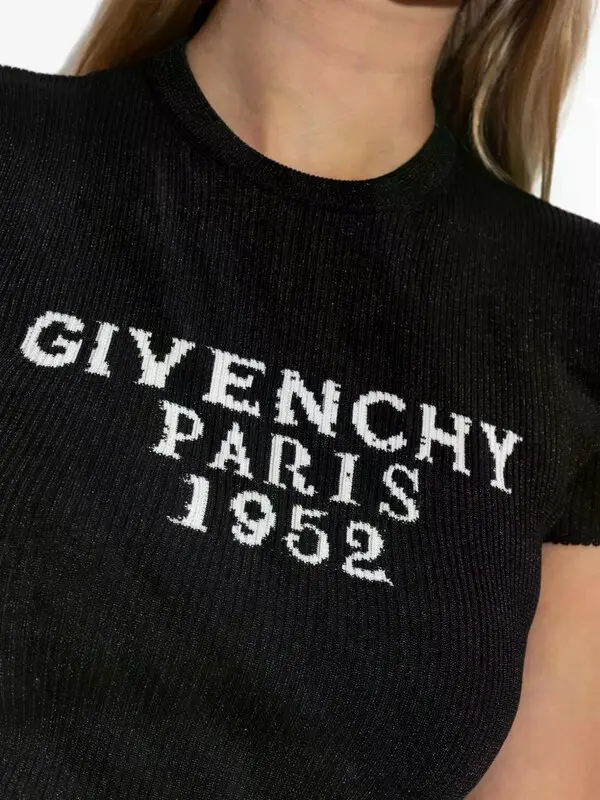 Givenchy Ribbed Cropped T-shirt