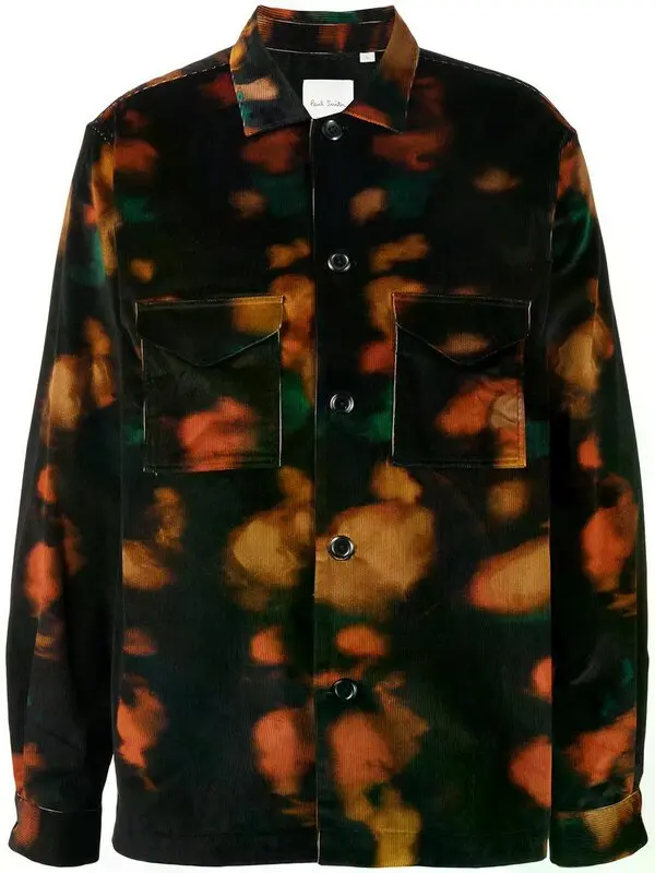 Paul Smith Tie-dye Print Corduroy Shirt - Multicolour