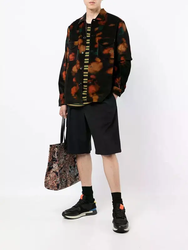 Paul Smith Tie-dye Print Corduroy Shirt