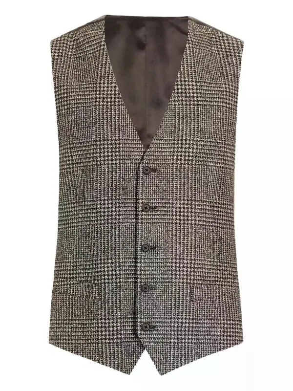 Dolce & Gabbana Glen Check-pattern Waistcoat
