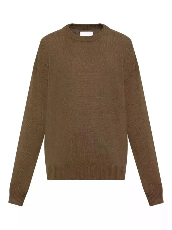 JIL SANDER Crew Neck Sweater - Brown