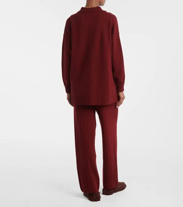 Max Mara Oversized Cashmere Cardigan - Red