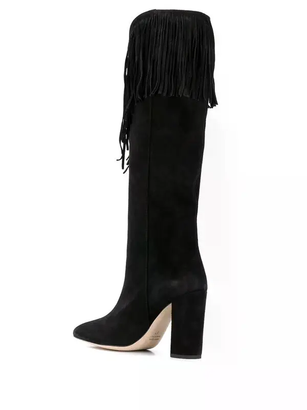 Paris Texas Fringed Knee-high Boots
