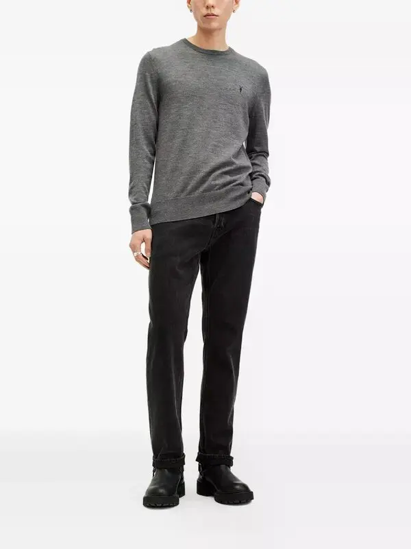 ALLSAINTS Merino Wool Crew Neck Jumper - Grey