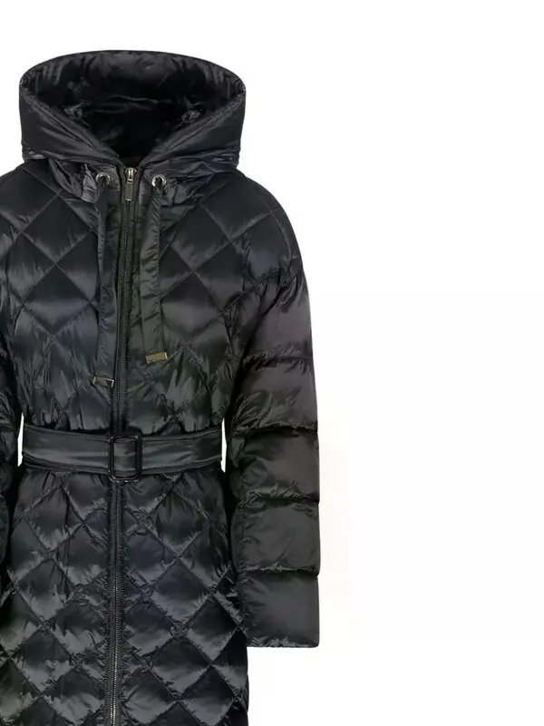 Max Mara Quilted Belted Coat