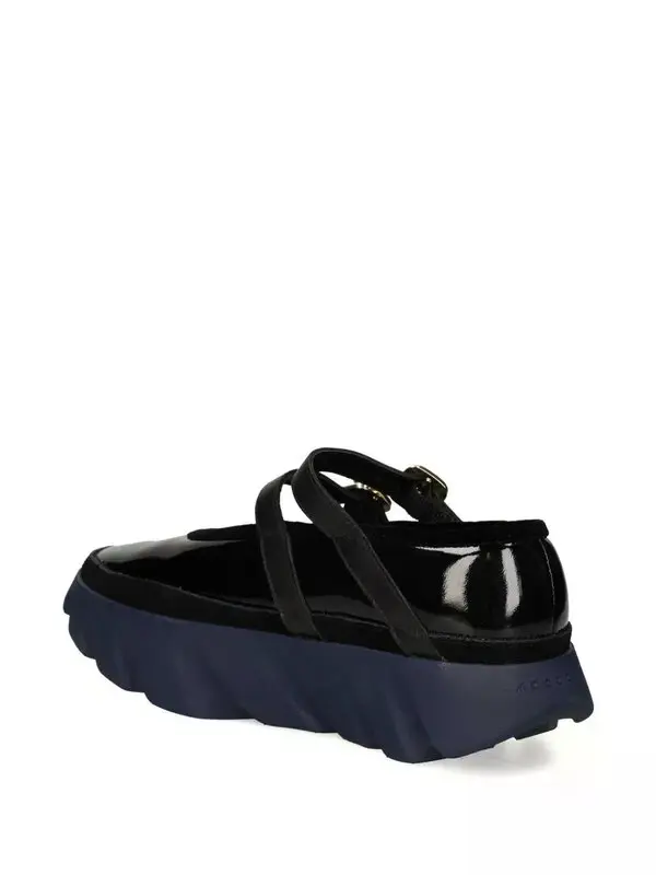 4CCCCEES Double-buckle Patent Leather Mary Jane Pumps