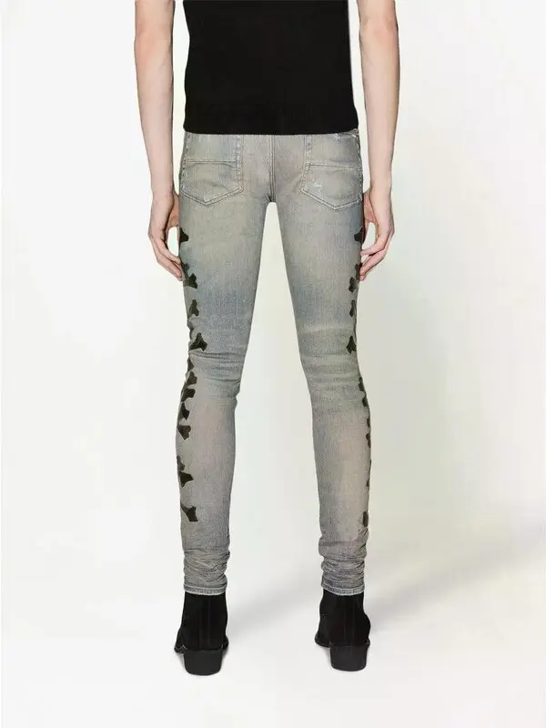 Amiri Camo Bones Skinny Jeans
