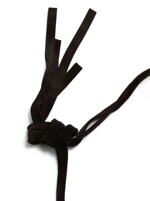 OAMC Statement-pendant Leather Necklace