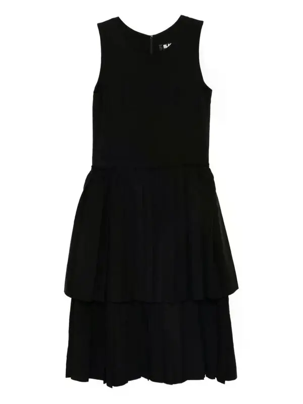 Comme Des Garçons Sleeveless Layered Dress - Black