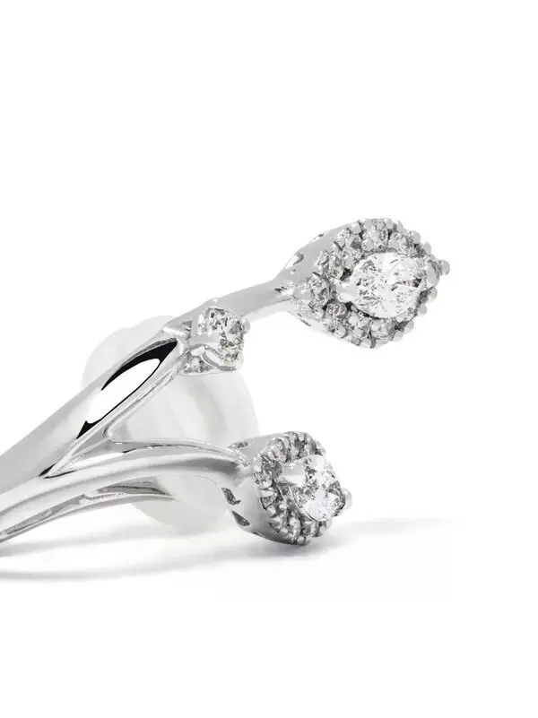 Yeprem 18kt White Gold Diamond Ear Cuff