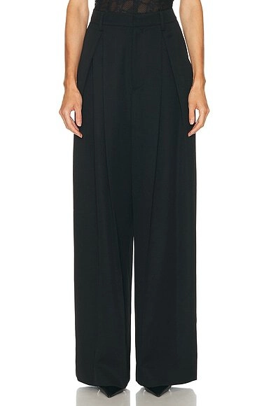 Ralph Lauren Tailored Wool Trousers - Black