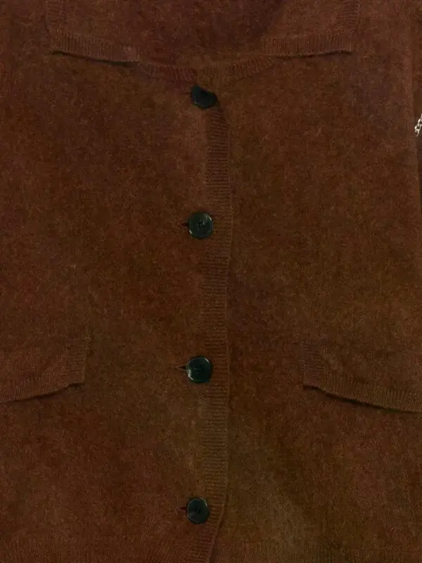 Max & Moi Chain-trimmed Button Cardigan