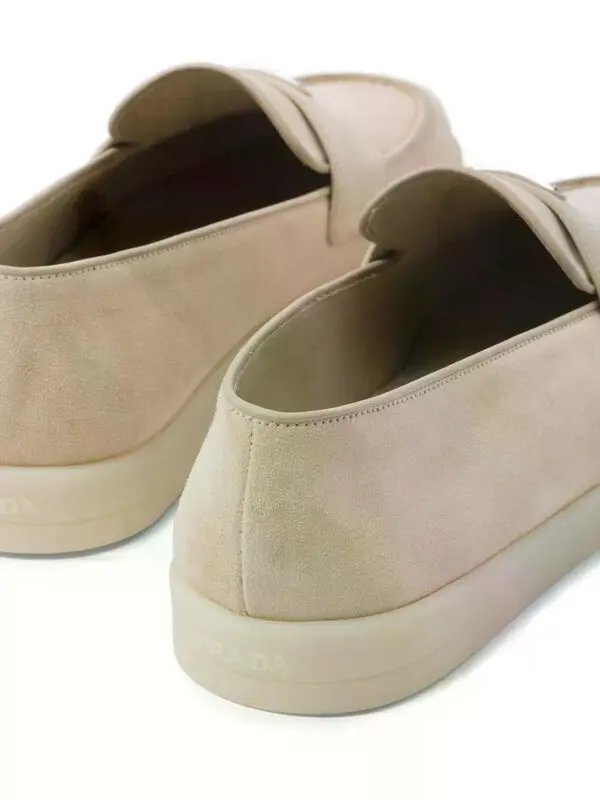 Prada Suede Loafers - Neutrals