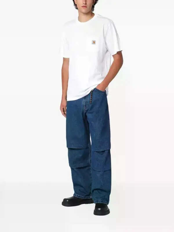 DARKPARK Cross-waist Jeans - Blue