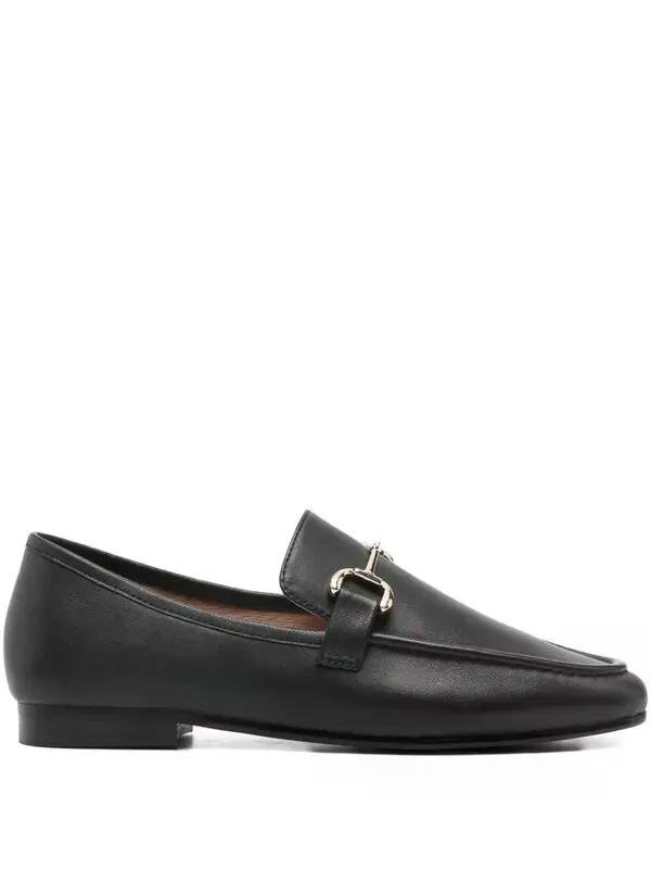 BIBI LOU Leather Horsebit Loafers - Black