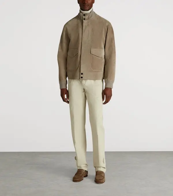 Dunhill Suede Harrington Jacket