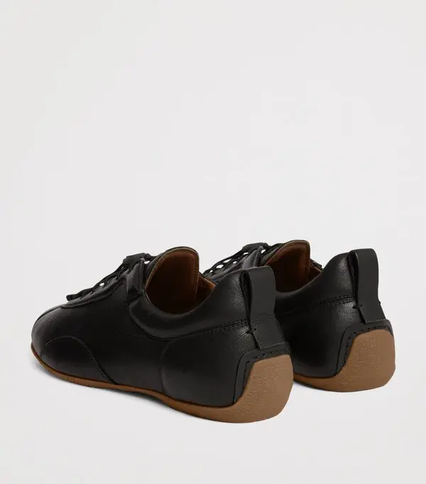 Dunhill Deerskin Davies Sneakers - Black