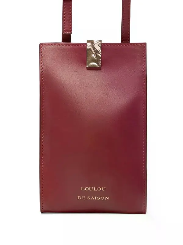 LOULOU Clasp-detail Leather Shoulder Bag