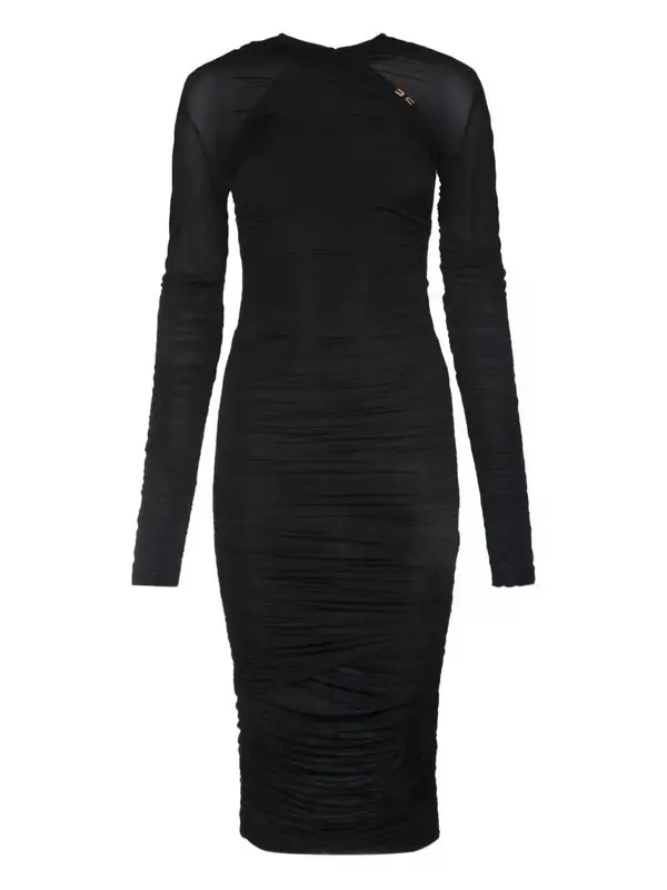 Elisabetta Franchi Gathered Midi Dress