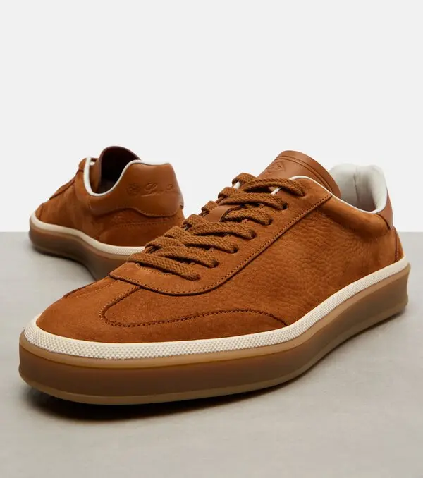Loro Piana Tennis Walk Calf Leather Sneakers
