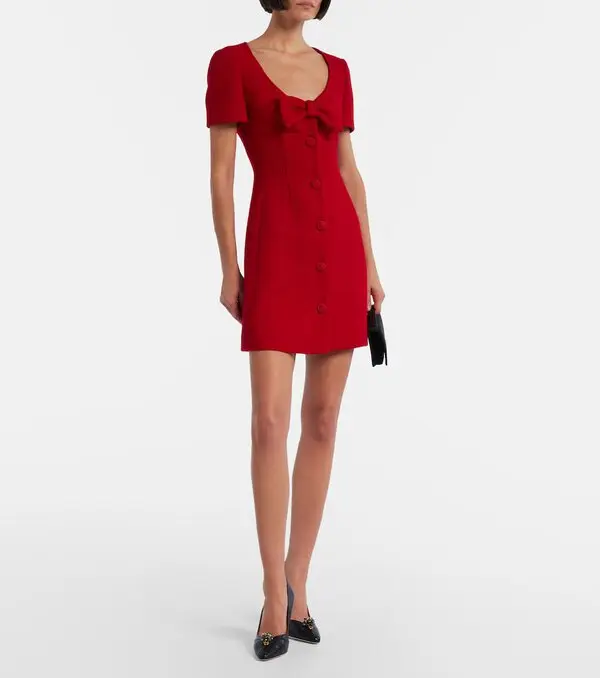 Valentino Garavani Wool-blend Tweed Minidress