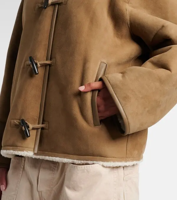 YVES SALOMON Reversible Suede And Shearling Jacket
