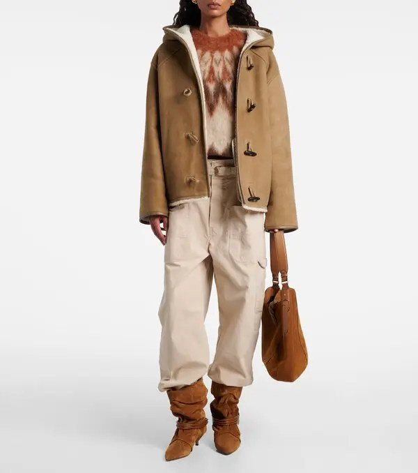 YVES SALOMON Reversible Suede And Shearling Jacket
