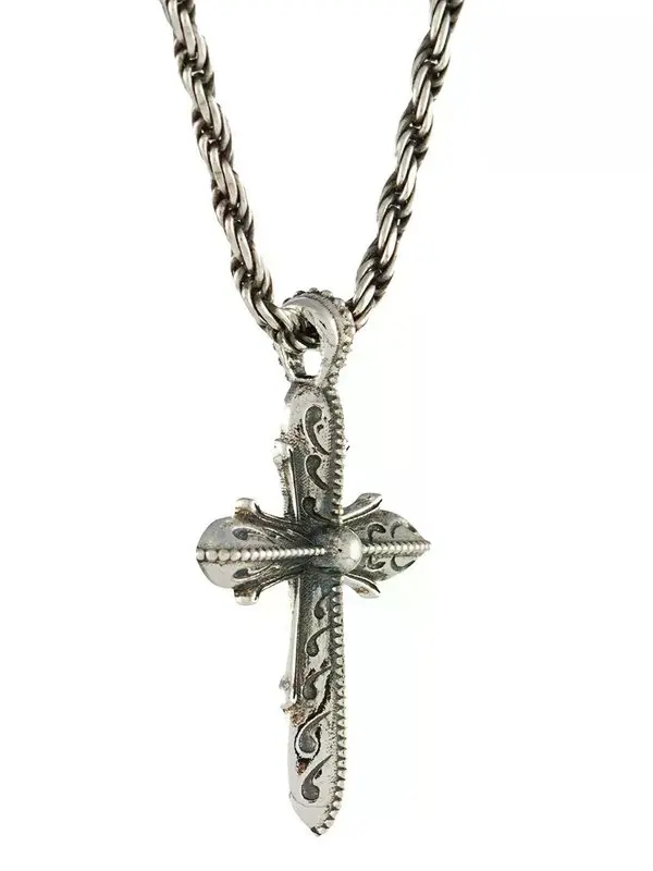 Emanuele Bicocchi Cross Pendant Necklace