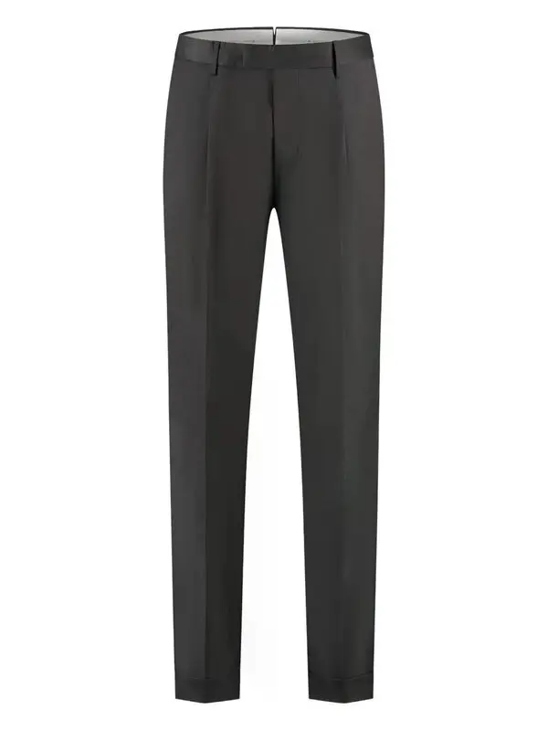 PT TORINO Pleated Cuff Straight Leg Trousers