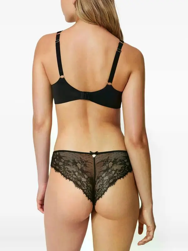 TWINSET Lace-panelled Satin Briefs