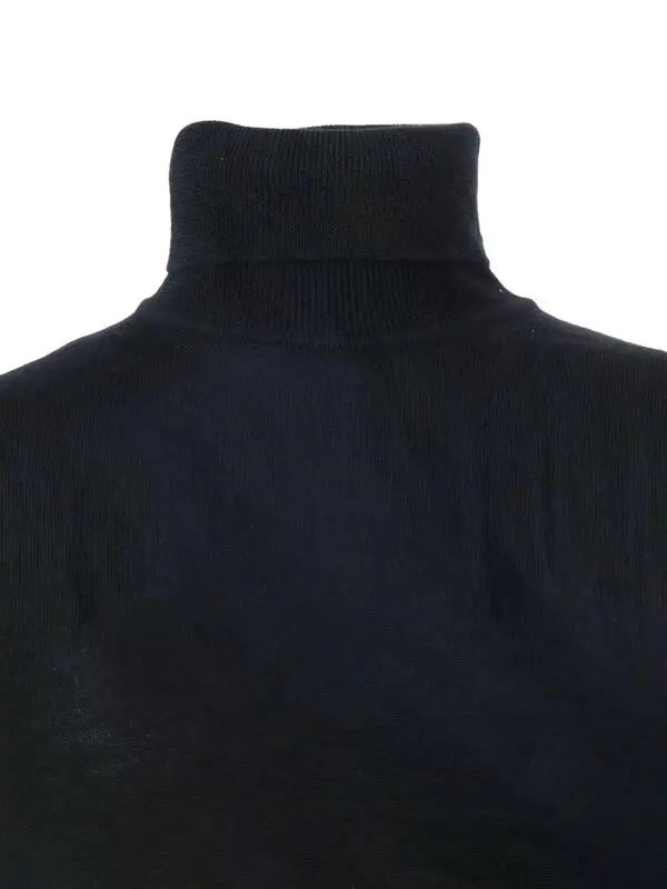 KANGRA Wool Turtleneck Sweater - Black